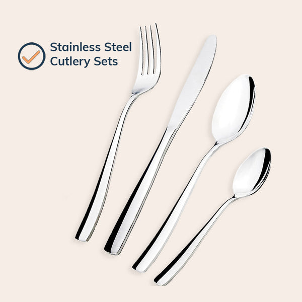 Deluxe stainless steel 16pc Cutlery Set – Unite Students - UKO